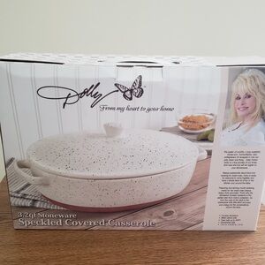 Dolly Parton | Kitchen | 32 Qt Stoneware Speckled Covered Casserole ...